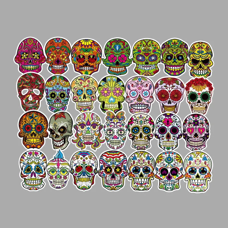 SKULL Sticker Set Colored Pencil Pencil Art & Collectibles etna.com.pe