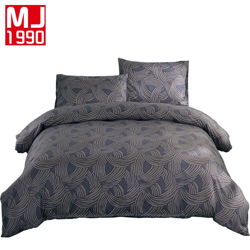 Soft Polyester Duvet Cover Sets Pillowcase Bedding Sets King Queen full ...