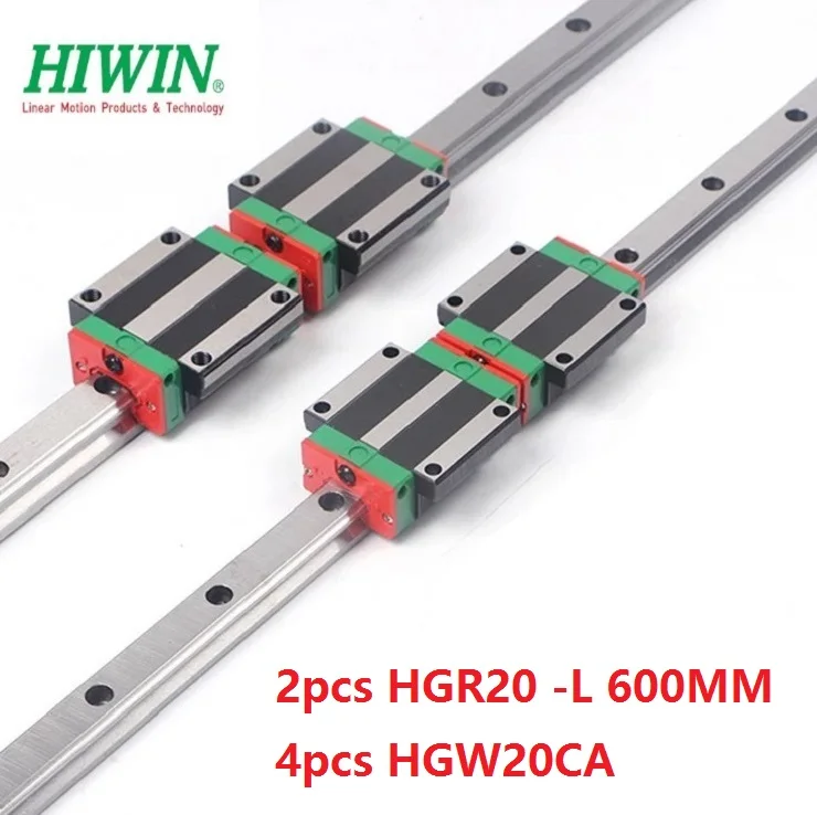 2pcs-Hiwin-linear-guide-HGR20-L-600MM-4pcs-HGW20CA-HGW20CC-linear ...