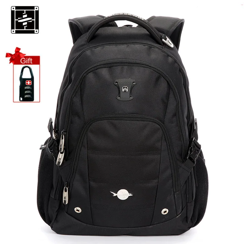 Suissewin Laptop Backpack Business Water Resistant Polyester School ...