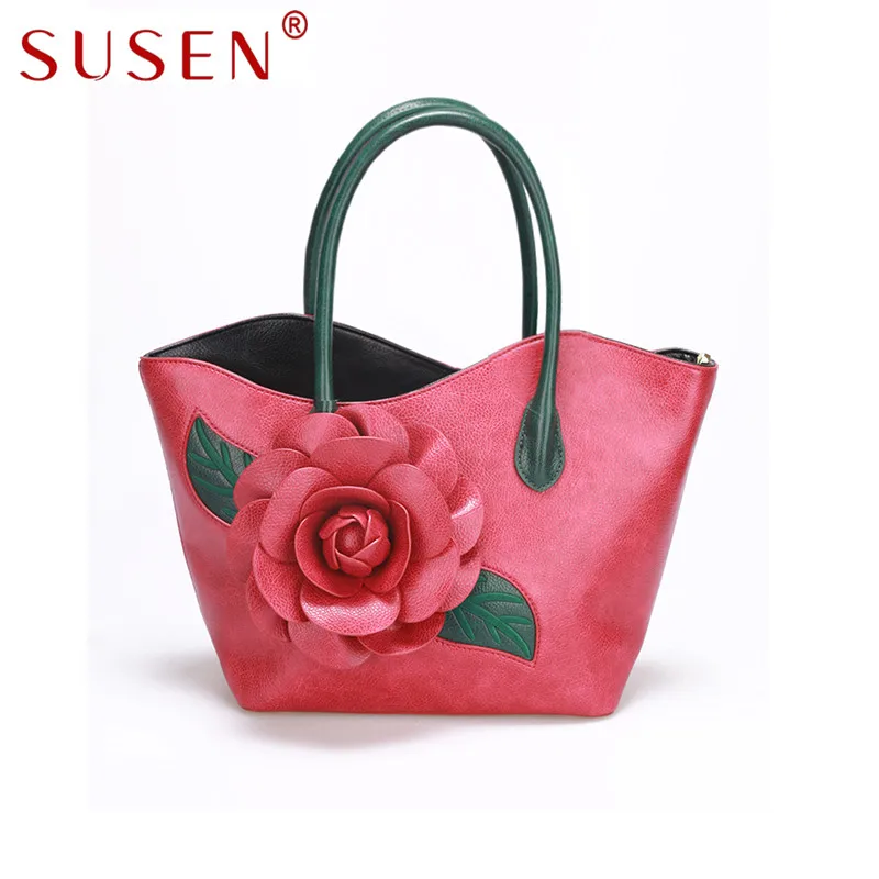SUSEN 8207 New Women Handle Shoulder Bag Fashion Tote Bag Appliques ...