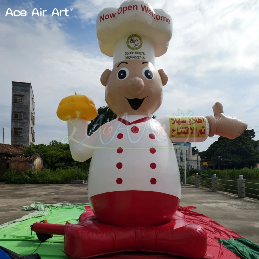 Inflatable Cartoon Model Chef Giant Inflatable Chef Man With Logo And ...
