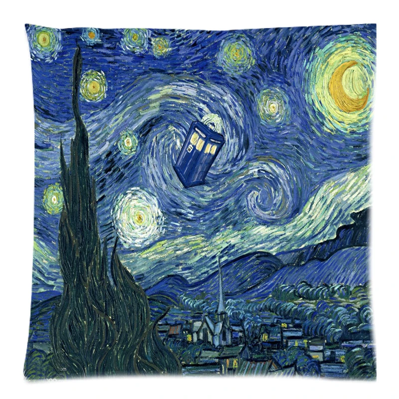 Tardis Starry Night Who Vincent Van Gogh Art Print Poster | atelier ...