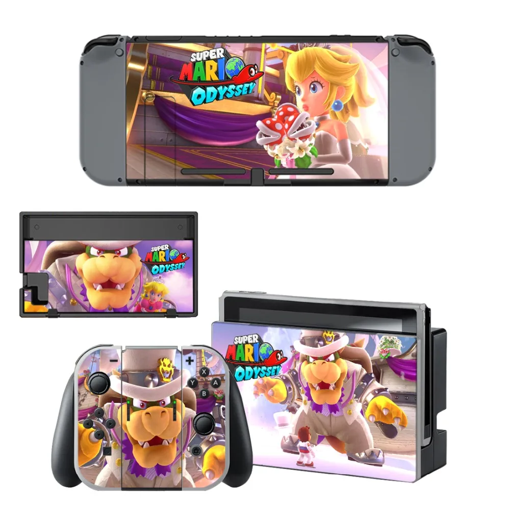 Super Mario Odyssey Skin Sticker for Nintendo Switch Console and Joy ...