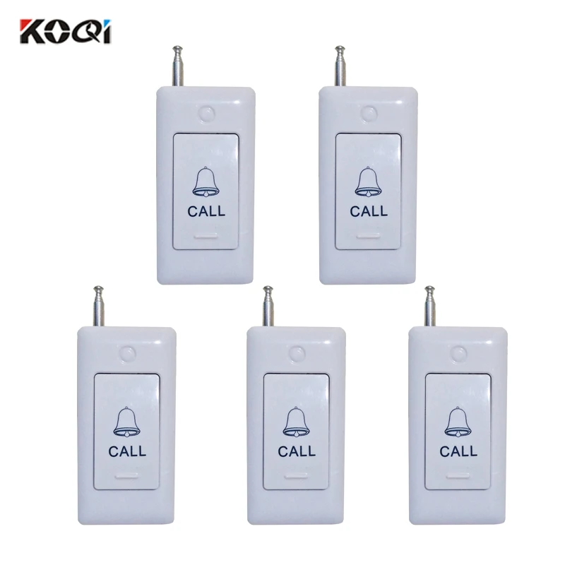 5pcs-KOQI-LIMITED-5pcs-Hospital-Call-Bell-Button-System-Wireless-Buzzer ...