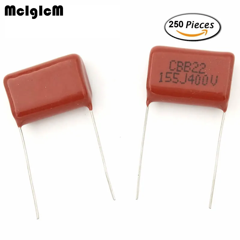 MCIGICM 155 1.5uF 400V 630V CBB Polypropylene film capacitor pitch 20mm 22mm 1.5uF|Capacitors ...