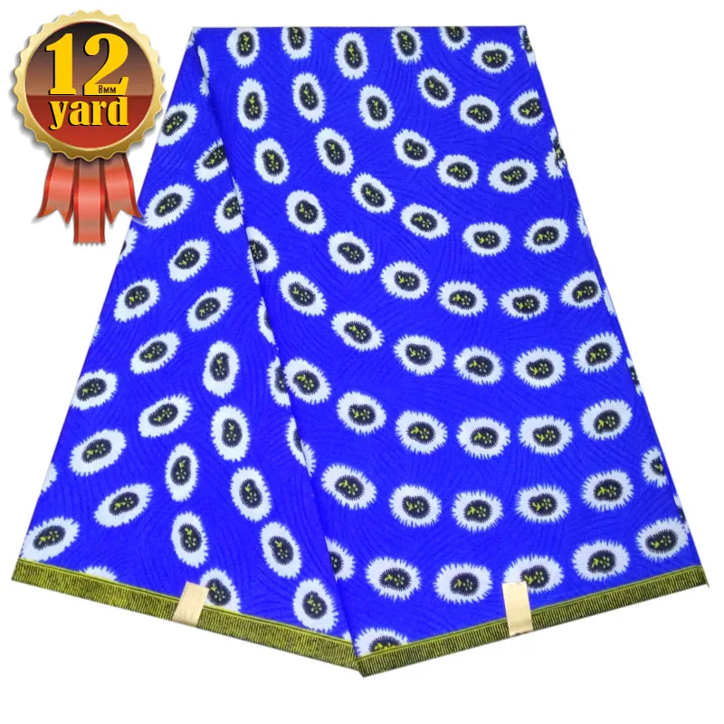12yard/lot cheap fabrics blue wax africain java wax prints ankara ...