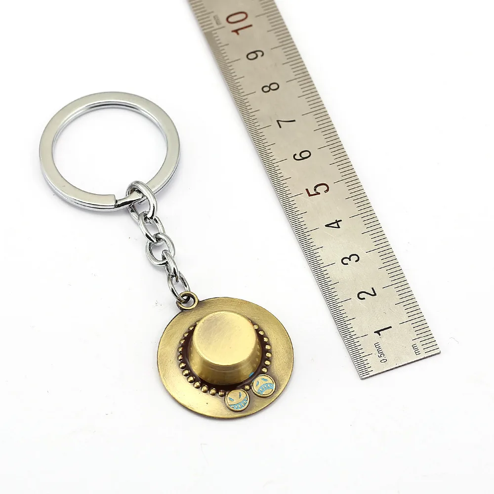 Portgas D. Ace Hat Keychain Vintage Pendants | One piece Merchandise ...