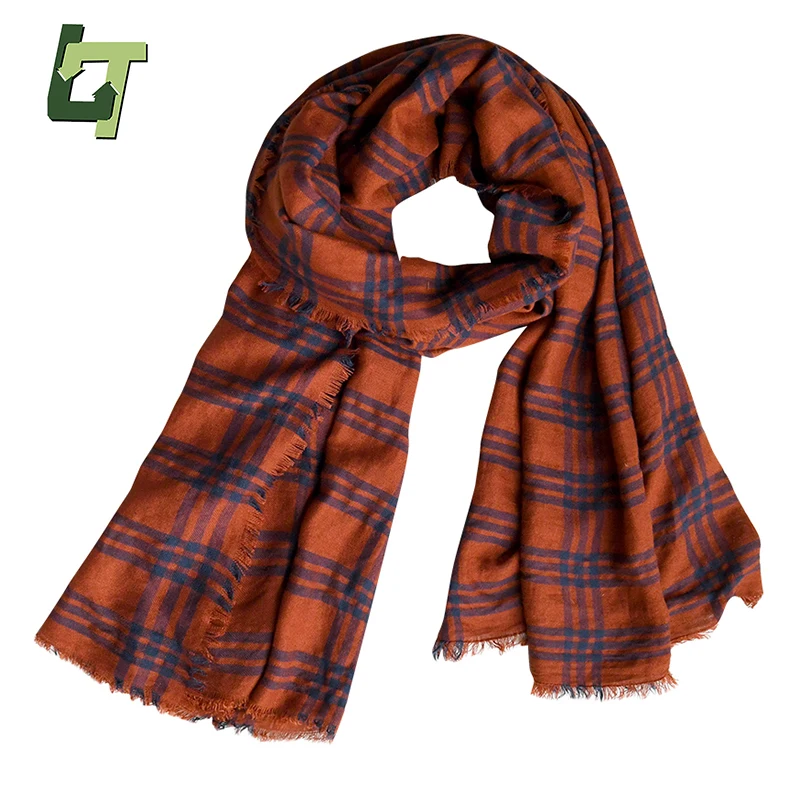 Journey Wish Outdoor Spring Thin Scarf For Women Camping Classic Plaid ...
