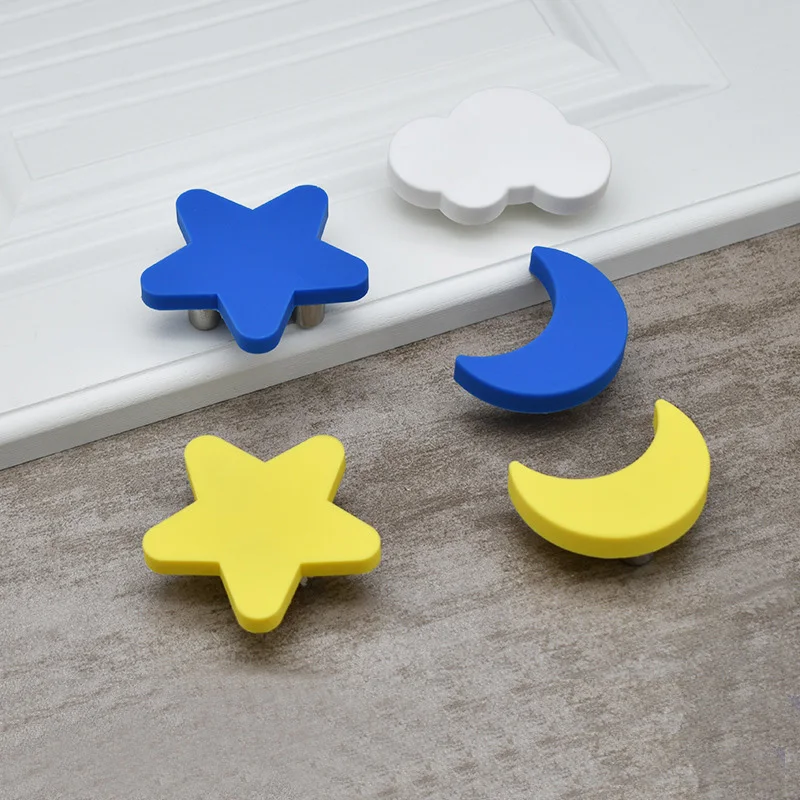 MEGAIRON Children Room Drawer Handles Cute Cabinet Handles Soft Rubber ...