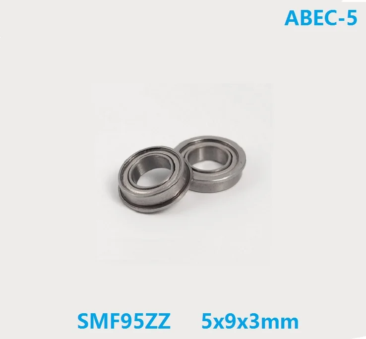 50pcs Smf95zz S Mf95zz Abec-5 5x9x3 Mm Stainless Steel Sus440c Flange ...