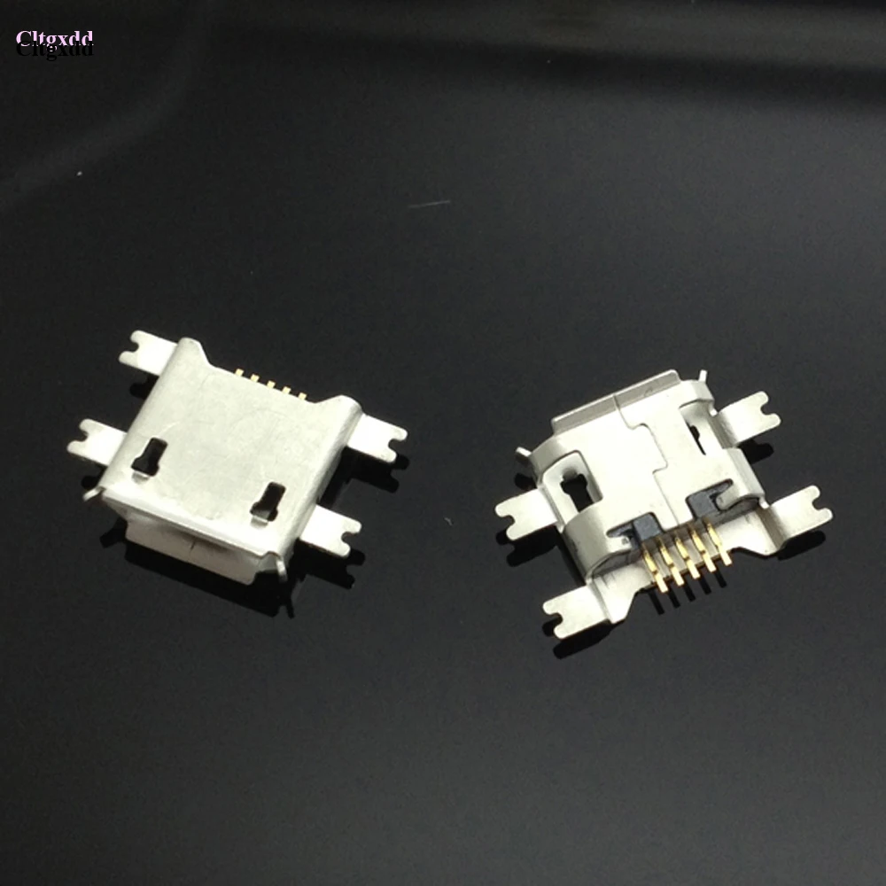 cltgxdd 10pcs/lot 5pin Female Micro USB Connector Socket G22 SMD 4 feet ...