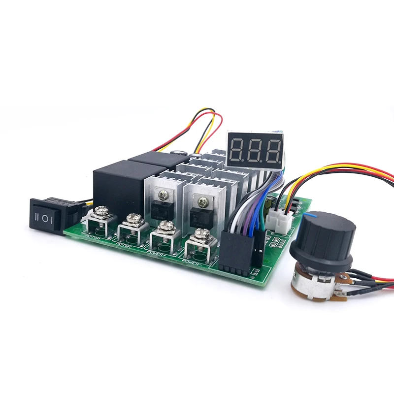 60a Digital Display Pwm Speed Controller Module 10-55v 0~100% Adjustable Forward Reversal Dc ...