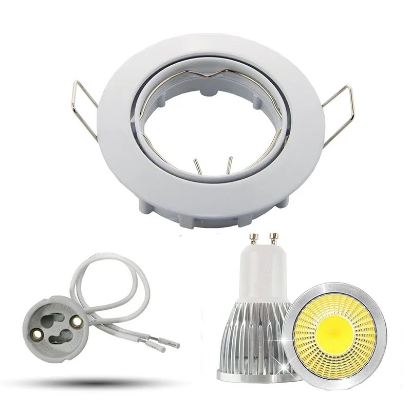 Dimmable LED Downlight 5W 7W 9W Adjustable Angle Spotlight GU10 Lamp ...