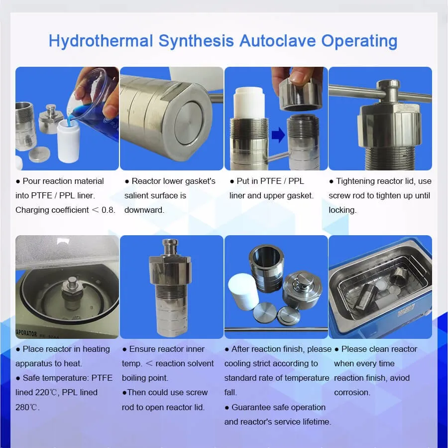 30ml Teflon Autoclave, 30ml Ptfe Lined Hydrothermal Synthesis Autoclave ...