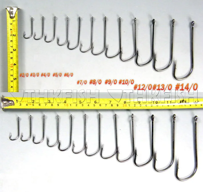 100 Pcs/Lot 5/0# Black Sharp Carbon Long Hooks Fishing FishHook Fishing ...