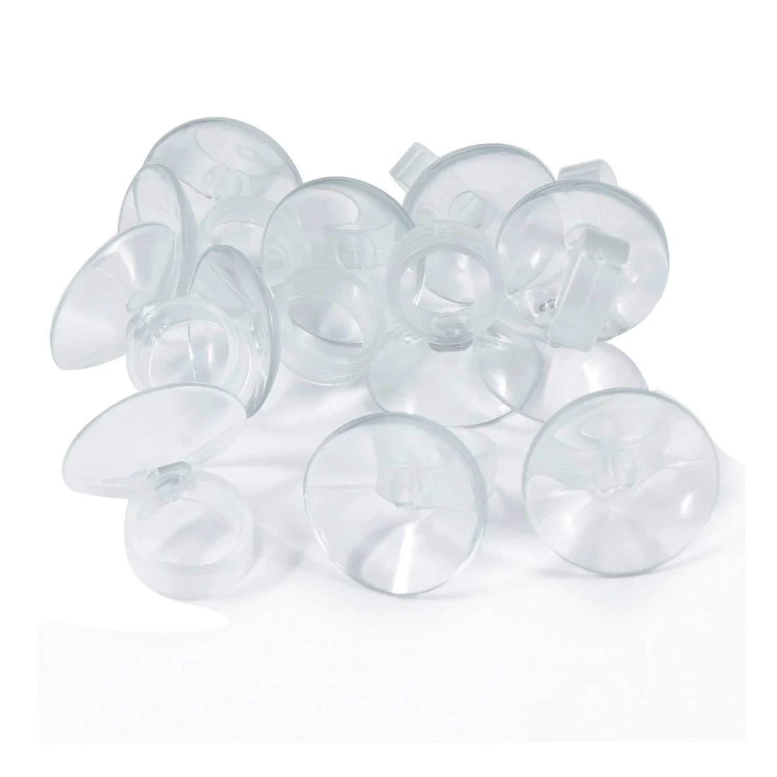 12 Pcs Clear Soft Plastic Suction Cup Air Line Tube Clip Holders for ...