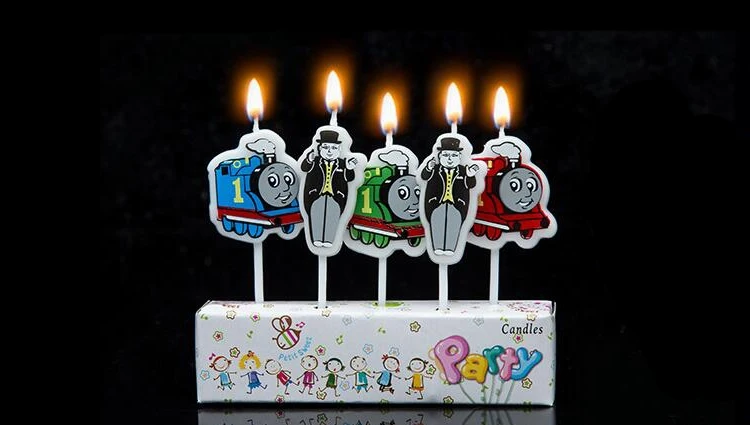 [RainLoong] Artle Candle Train Cartoon For Birthday Party Candle ...