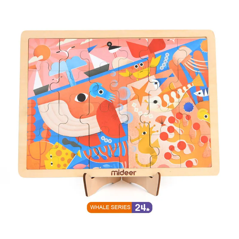 MiDeer 24 P/48 P/100 P деревянные головоломки игры игрушки с поддержкой обучения ребенка ...