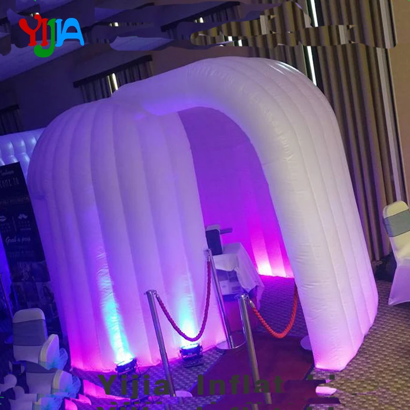 Popular-oxford-material-inflatable-dome-photo-booth-With-LED-Strips ...