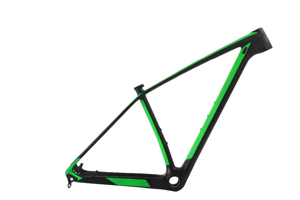 Green color High Quality 15.5"/17"/18.5/20" Carbon MTB Frame / Carbon ...