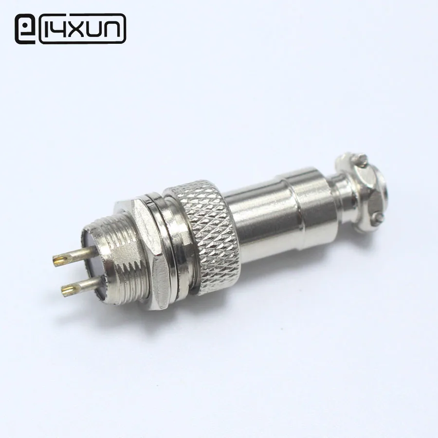 1set GX12 2P Aviation Plug 12mm 2Pin Male Plug Female jack Audio Wire ...
