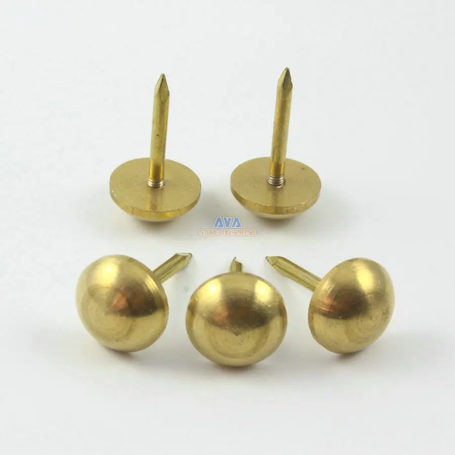 20 Pieces Solid Brass Upholstery Tacks Nails 16x28mm|Tacks| - AliExpress