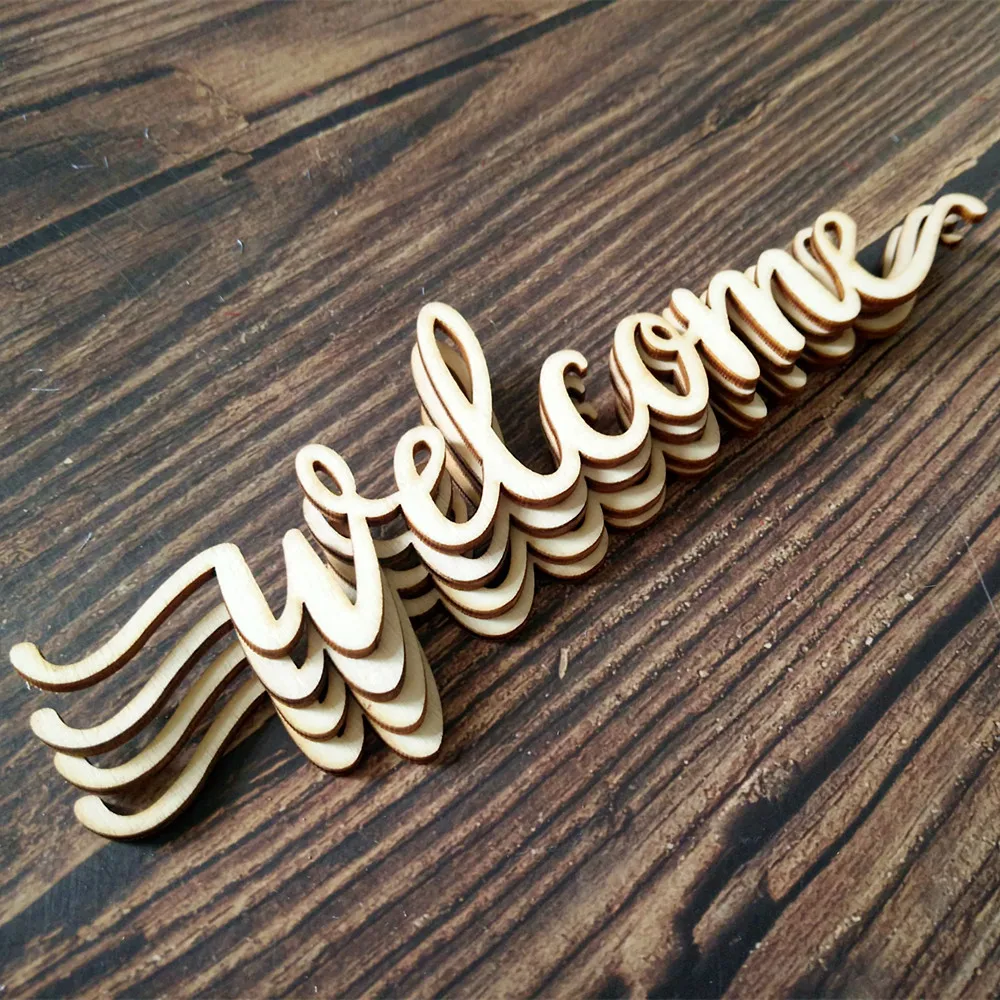 Unfinished Wooden Words