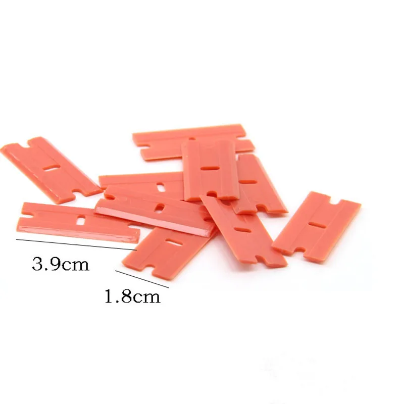 Plastic Razor Scraper Blades Double Edged Razor Blades Squeegee For Car ...