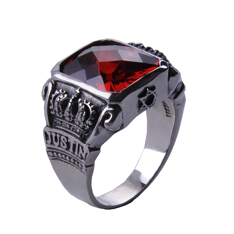 925 Sterling Silver The Vampire Diaries Vampire Knight Crown Ring ...