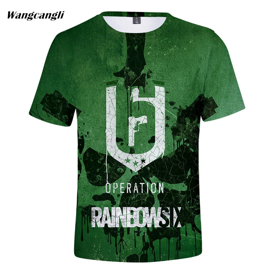 Wangcangli 2018 New Summer Rainbow Six Siege Men's T Shirts Tom Clancy ...
