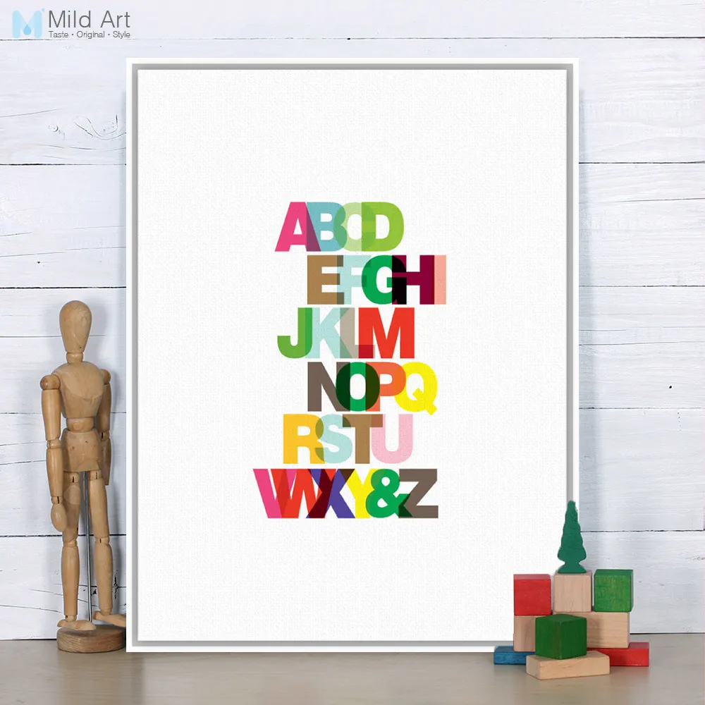 Typography Alphabet Poster