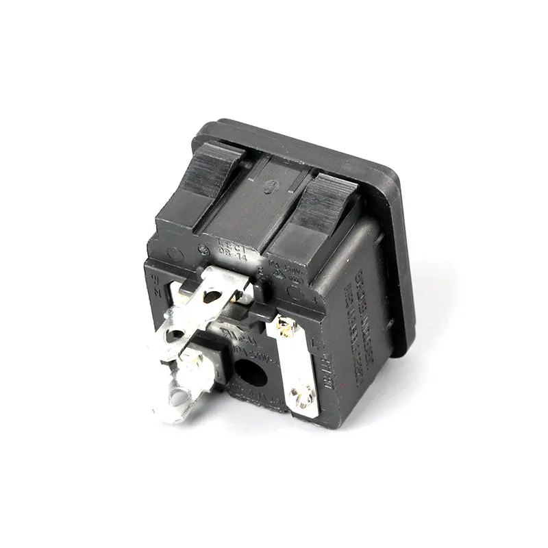 Power Socket 15A 250V AC 3 Terminal Power Socket With Fuse Holder ...