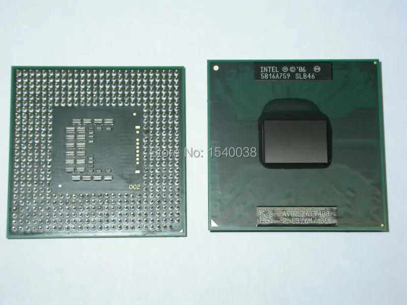 intel cpu laptop Core 2 Duo T9400 T9550 T9600 P9500 P9600 P9700 T9800 ...