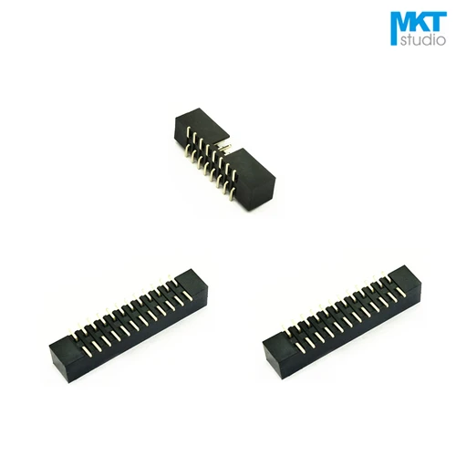100Pcs 40P SMD SMT 2.0mm 피치 DC3 Male IDC 커넥터 소켓 ISP JTAG 헤더 노치 키 2x20P ...