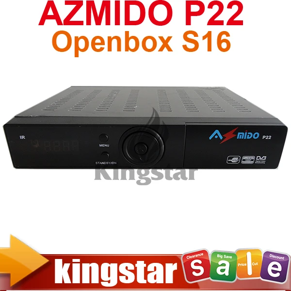 Original AZMIDO P22 HD Satellite TV Receiver Ali3606C Chipset MPEG 5 ...