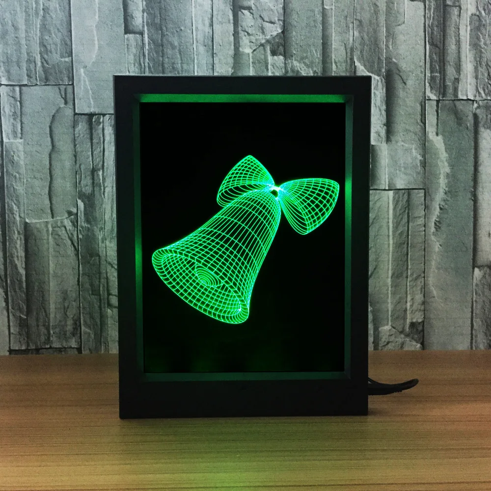 Action figures Christmas bell fashion creative 3D LED Cartoon ...