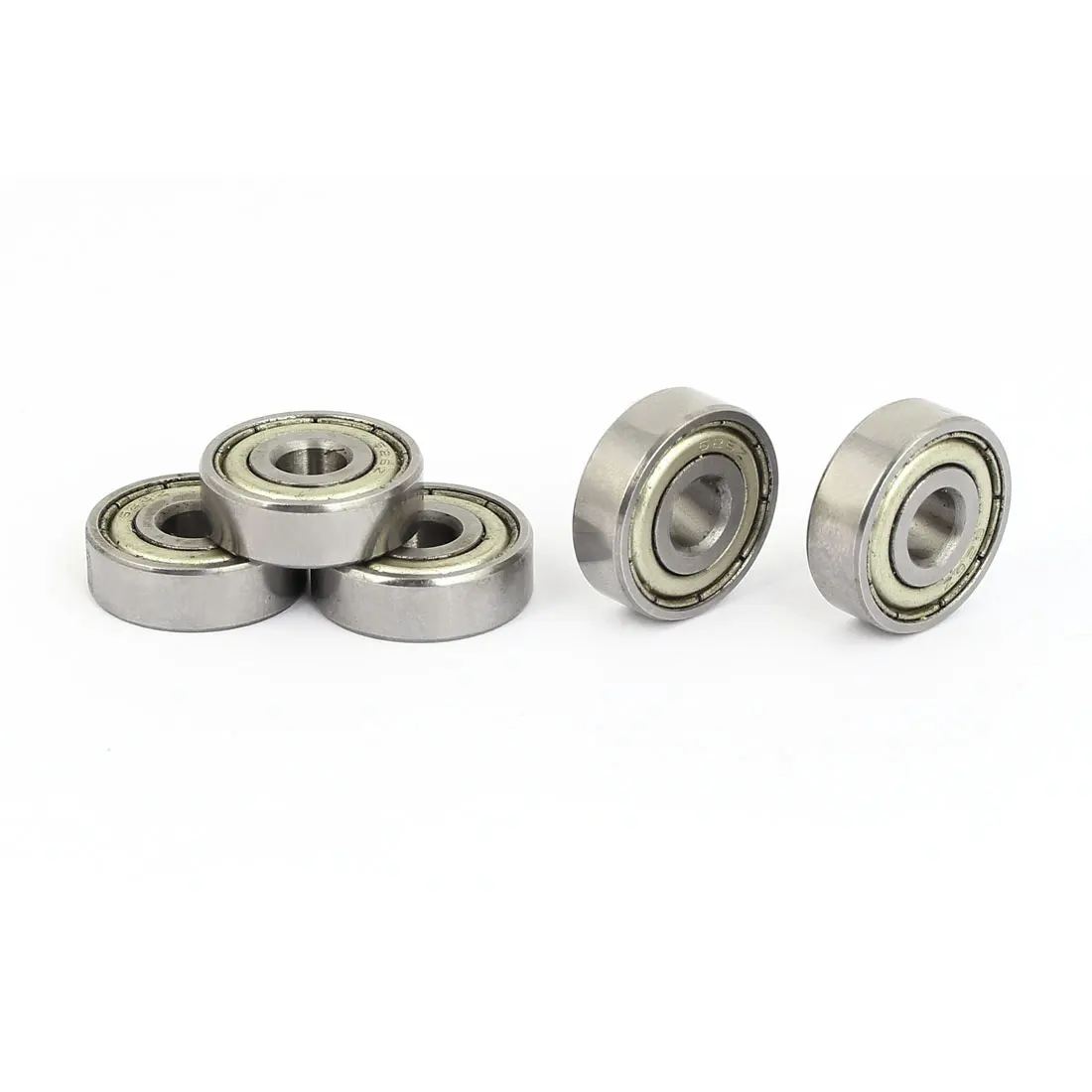 6mm x 19mm x 6mm Double Shielded Single Row Deep Groove Ball Bearings ...