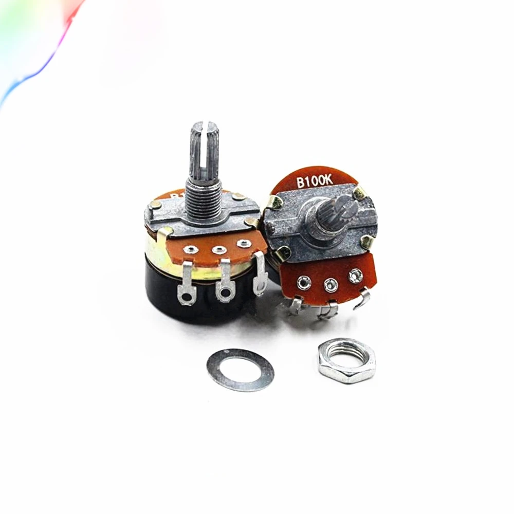 B500K -Potentiomètre réglable avec interrupteur,2 pièces,B500K B10K B5K ...