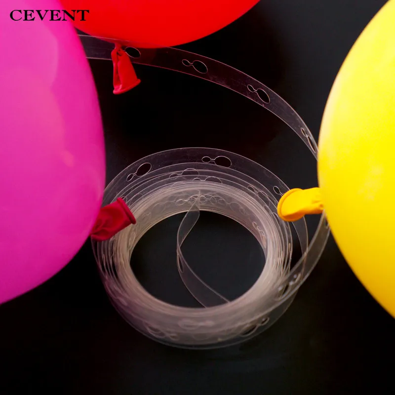 CEVENT 1pc 5m Balloon Chain Transparent Plastic Wedding Party Baby ...