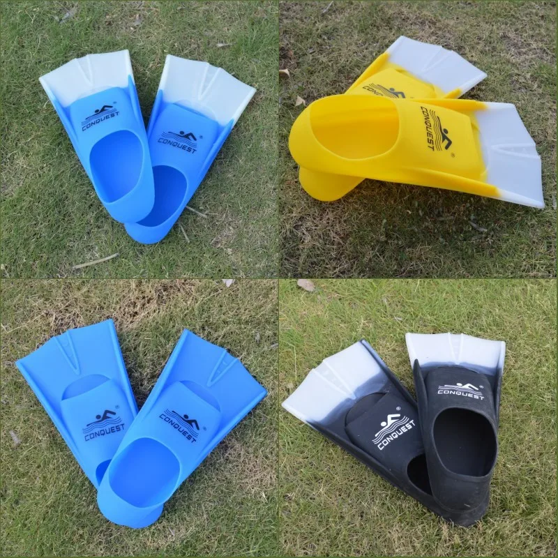 ISF Adult Flexible Swimming Fins Long Flipper Diving material Silicone ...