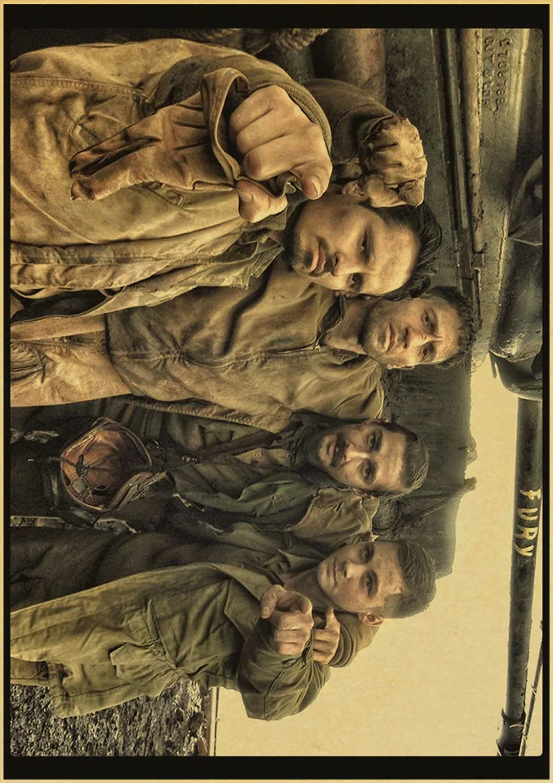 Fury Movie Poster Brad Pitt