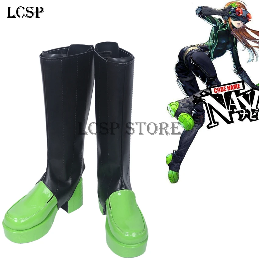 LCSP Handmade Cosplay Boots Japanese Anime Persona 5 Cosplay Futaba ...