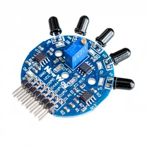 5PCS/LOT 5 Way Flame Sensor Module Digital Signal Dual Output Fire ...