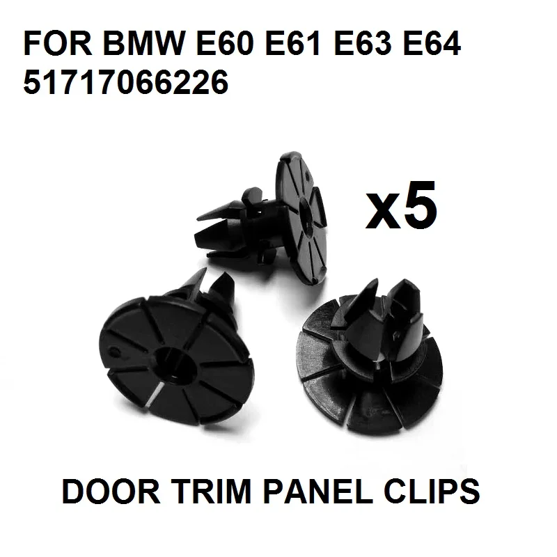 5x Spacer Clip Side Skirts Rivet Body For Bmw E60 E61 E63 E64 ...