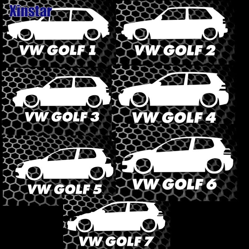 Car Body Sticker For Volkswagen Golf1 Golf2 Golf3 Golf4 Golf5 Golf6 ...