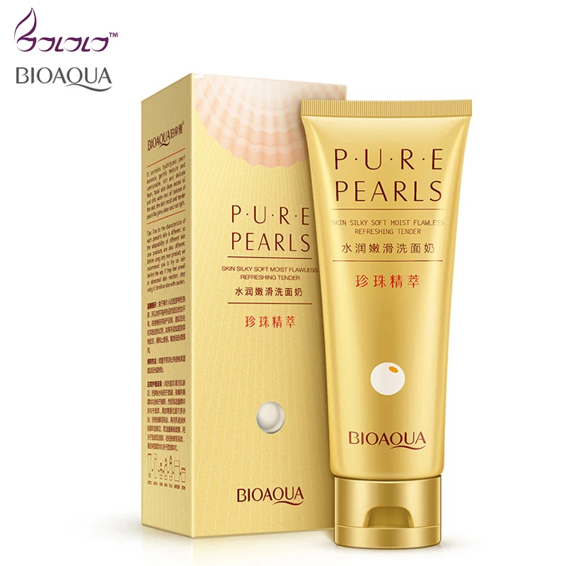 Natural Pearls Facial Cleanser Moisturizing Whitening Oil Control