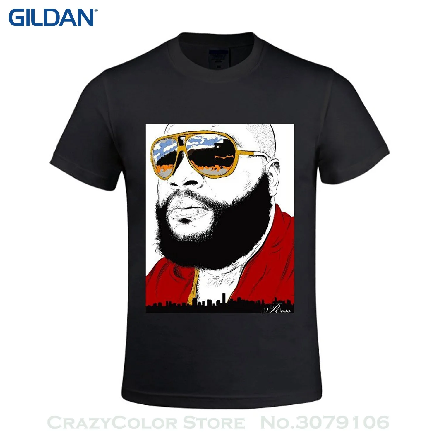 New Fashion Casual Cotton Short sleeve Rick Ross Funny T Shirts Design ...