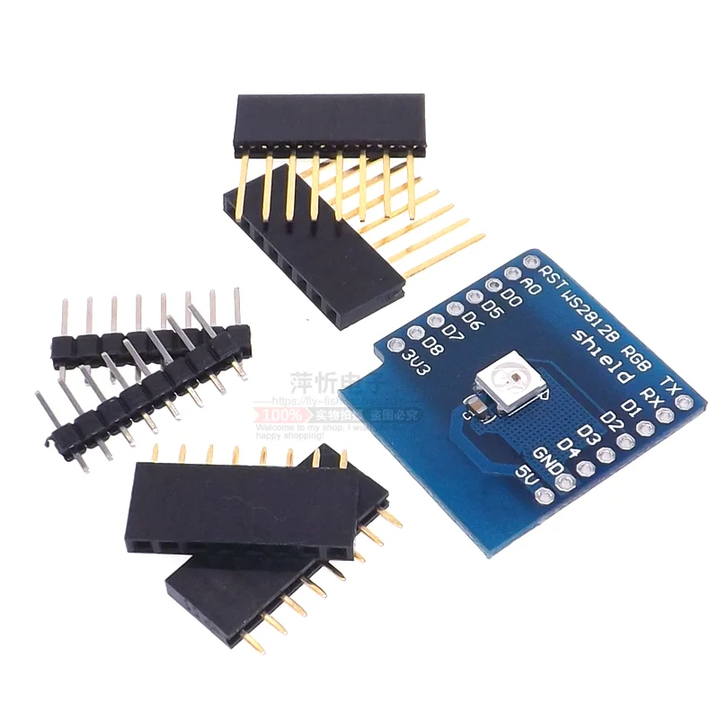 5PCS W2812 RGB full color module FOR D1 mini WIFI extension board ...