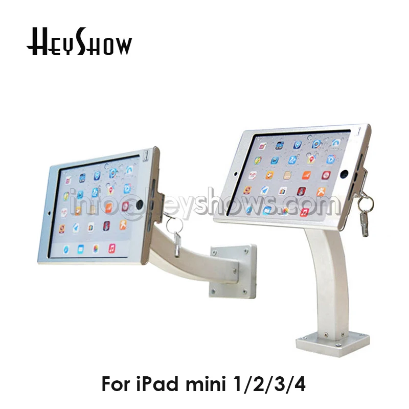 Aluminum-Tablet-Security-Lock-Wall-Mount-Case-Table-Display-Kiosk-Brace ...